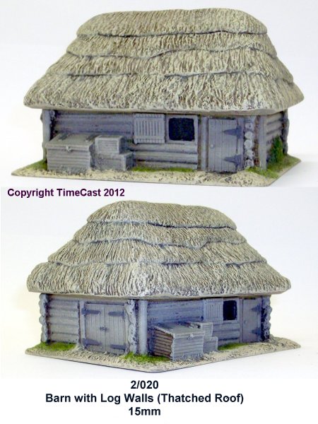 Barn, log walls (thatched roof)