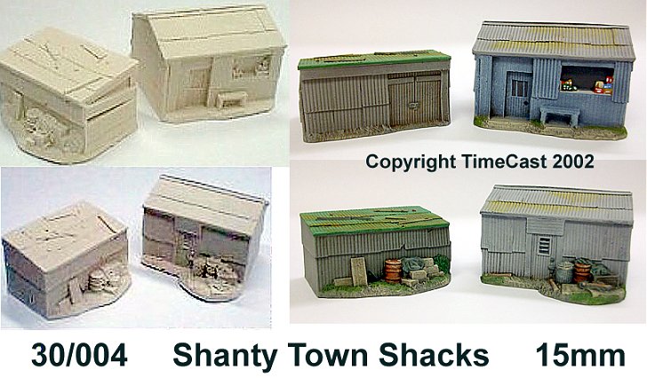 Shanty Town Shacks (15mm)
