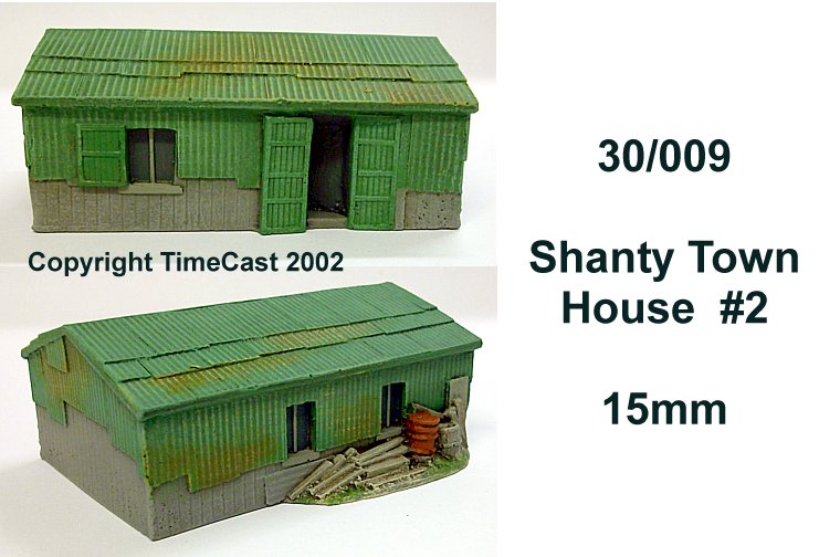 Shanty Town House: Low Roof (15mm)