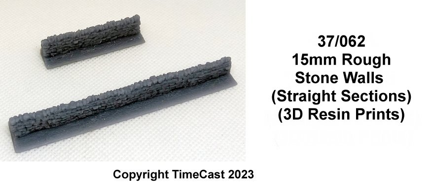 Rough Dry Stone Wall - Straight Sections (15mm)