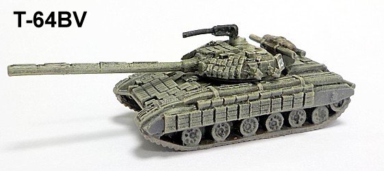 Soviet T64BV Tank with Reactive Armour
